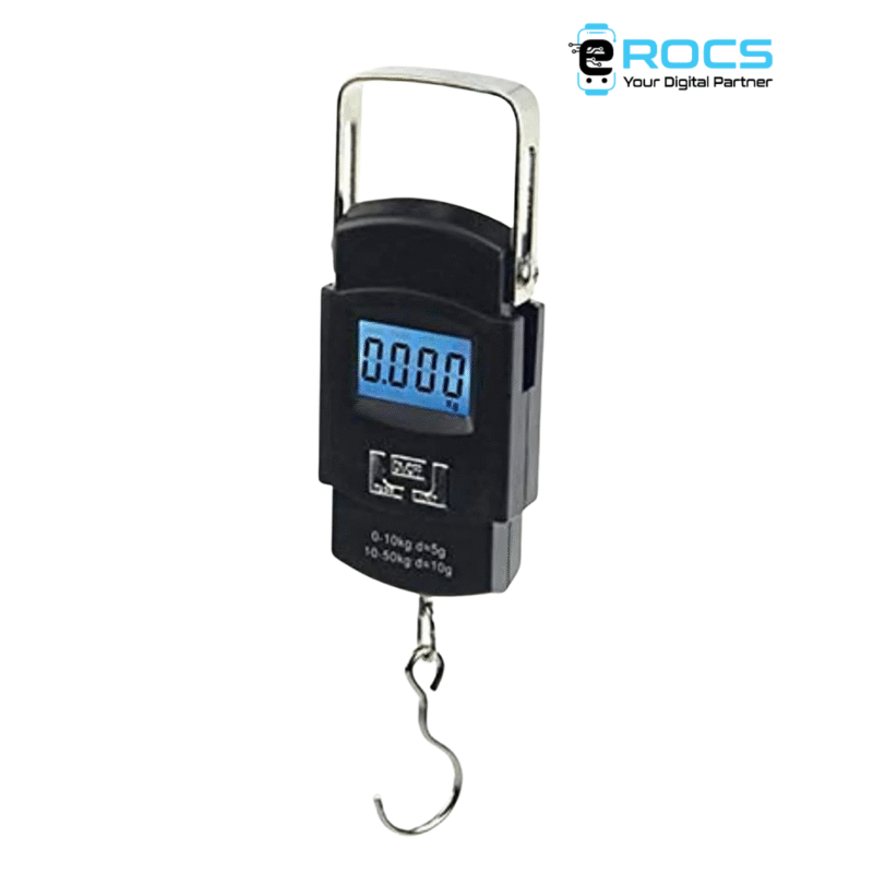 Portable digital LCD electronic hand-held baggage balance scale - eROCS